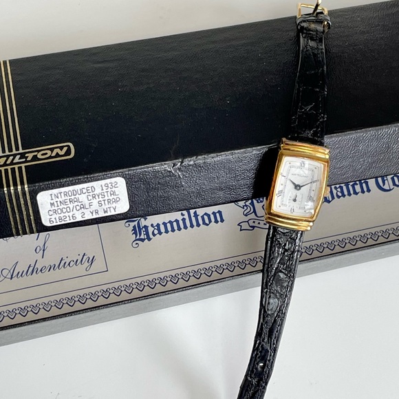 Hamilton | Accessories | Vintage Hamilton 620a Ladies Quartz Tank Watch ...